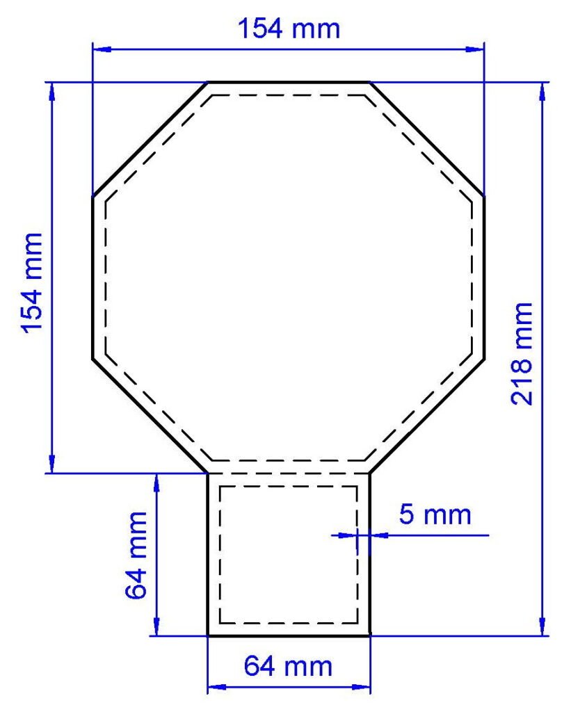 Keyhole paver #2 | Red Square Pavers